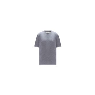 Brunello Cucinelli Rundhalsausschnitt-Sweatshirt mit Monili-Detail - - Tops - Herren - Grau - M