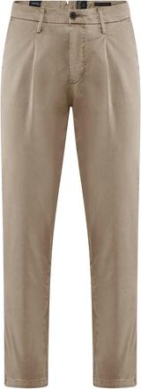 Bomboogie Homme, Pantalons, Beige, Taille: W33 Pantalon Coupe Fusel&eacute;e en Gabardine de Coton