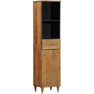 vidaXL Armoire de salle de bain 38x33x160 cm bois massif de manguier vidaXL