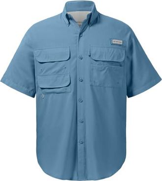 Bassdash UPF 50 Chemise de pêche tissée à Manches Courtes pour Homme