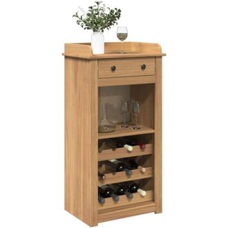 vidaXL Vidaxl - Weinschrank Panama 57x40x111,5 cm Massivholz Kiefer