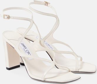 Jimmy Choo London Sandalen Azie 85 aus Leder