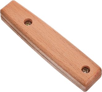 Pretyzoom Holzspatelgriff Ersatz-rutschfest Verbr&uuml;Hungsschutz Abnehmbar Ideal F&uuml;R K&uuml;Chenhelfer Kochl&ouml;Ffel Pfannenwender Teigschaber 11.2x2.5x1.8cm