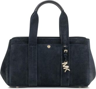 Michael Kors Femme, Sacs, Noir, Taille: ONE Size Romee Small Suede Satchel