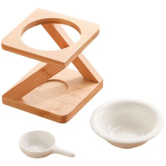 Hemobllo Keramik Aroma&ouml;lbrenner Teelichthalter 1 Satz Aromatherapie Duftlampe f&uuml;r Zuhause Wohnzimmer Yoga