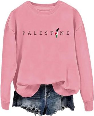 Generic Sweat &agrave; capuche Palestine Palestine Free Palestine Drapeau Palestine Hommes Femmes Chemise Rose