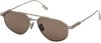 Ermenegildo Zegna Homme, Accessoires, Brun, Taille: 56 MM Ez0289 Lunettes de soleil