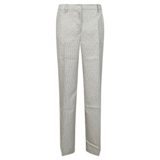 P.A.R.O.S.H. Pantalone Pied a Poule Strass - - Trousers - Damen - Grau - M