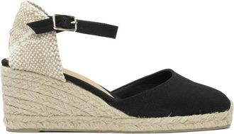 Castaner Closed-Toe Espadrilles With Jute Wedge - Gr. 36 (EU) - in Schwarz