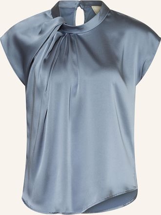 Neo Noir Neo Noir Blusenshirt Fleur Aus Satin blau