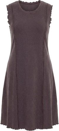 Ulla Popken Midikleid Jerseykleid Rippjersey Rundhals &auml;rmellos
