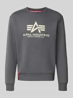 Alpha Industries Regular Fit Sweatshirt aus Baumwoll-Mix mit Logo-Print