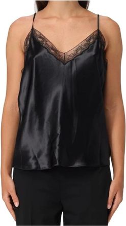 Alberta Ferretti Femme, Tops, Noir, Taille: 36 FR Hauts sans manches