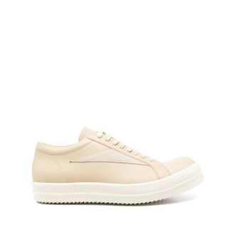 Rick Owens Homme, Chaussures, Beige, Taille: 42 EU Baskets Beige Semelle en Caoutchouc