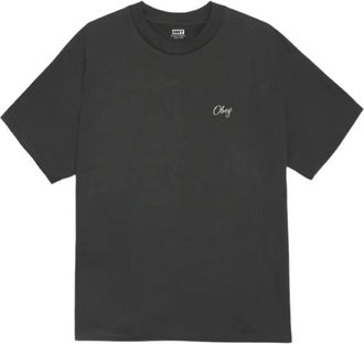 Obey Homme, Tops, Noir, Taille: XL Paper Rose Classic T-Shirt