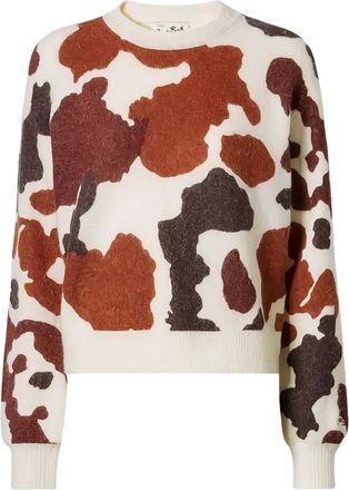 MC2 Saint Barth Pullover mit Kuh-Print - Nude