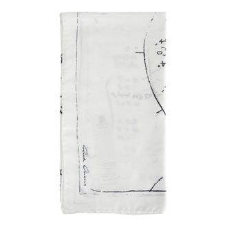 Rick Owens Homme, Accessoires, Blanc, Taille: ONE Size Foulard imprim&eacute; Astro 70x70