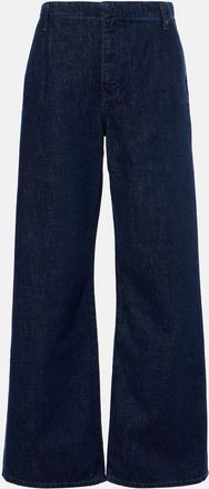 Re/Done High-Rise Wide-Leg Jeans Triuser