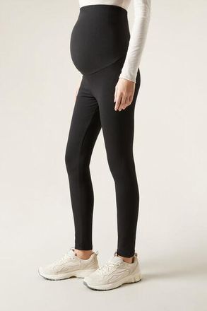 Calzedonia Leggings Aus Baumwolle Maternity Schwarz