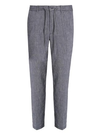 BOSS pantalon à lien de resserrage - Bleu