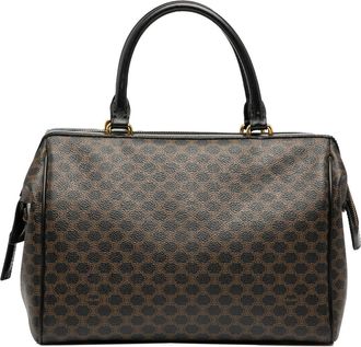 Celine Crossbody Bags - Macadam Coated Canvas Handbag - Gr. unisize - in Braun - f&uuml;r Damen