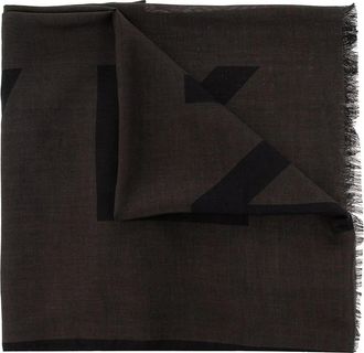Givenchy Tücher & Schals - Logo Scarf - Gr. unisize - in Grau - für Damen