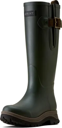 Ariat Womens Woodstock Rubber Boots in Olive Night, B Medium Width, Size 42.5, by Ariat