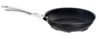 Circulon Infinite Beschichtete Pfanne Induktion 20 cm - Bratpfanne klein mit Edelstahlgriffen, spülmaschinenfestes, langlebiges Kochgeschirr, schwarz