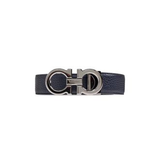 Ferragamo Homme, Accessoires, Bleu, Taille: 90 CM Double Adjus Belt