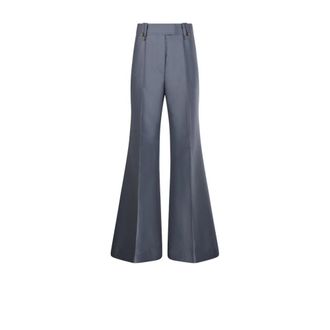 Zimmermann Valiant Structured Flare Pant - - Trousers - Damen - Blau - L