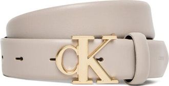 Calvin Klein Damengürtel Ck Buckle 30Mm Fixed Belt LV04F7054G Écru