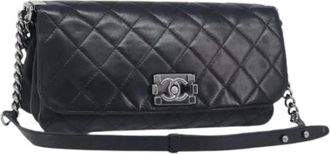 Chanel Sac bandouli&egrave;re vintage Pre-owned - Femme - Pre-owned - Noir - Taille: ONE Size