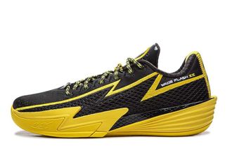 Li-Ning M&auml;nner D&auml;mpfend Hochelastisch Professionelle Basketball-Court-Schuh Wade Flash 2 Schwarz/Gelb EU 43 2/3