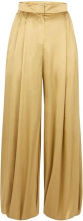 Nina Ricci Femme, Pantalons, Jaune, Taille: 40 FR Harem Silk Satin Pants