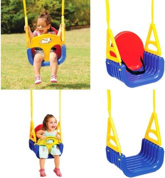 vidaXL Siège de balançoire 3 en 1 pour enfants 29x40x39,5 cm - siège de balançoire - sièges de balançoire - Home & Living - Jaune