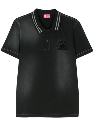 Diesel polo &agrave; manches courtes - Noir