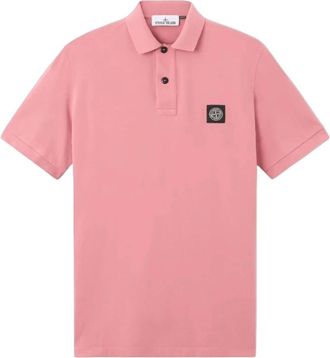 Stone Island Homme, Tops, Rose, Taille: 2XL Oleander Polo