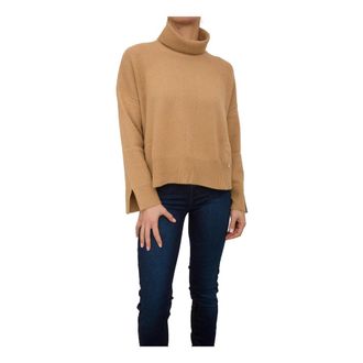 Liu Jo Femme, Pulls, Brun, Taille: 38 FR Pull Camel pour Femmes