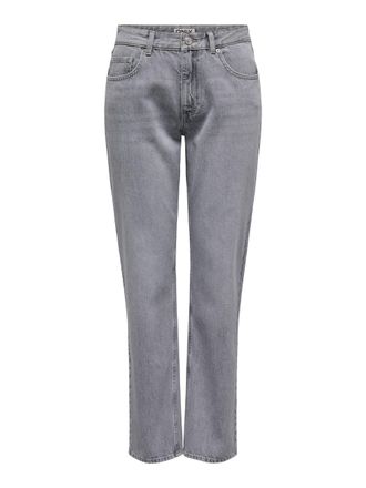 Only Female Straight-Fit Jeans ONLLUMI Mittlere Taille Hohe Taille Jeans