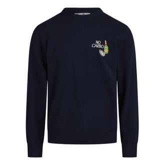 MC2 Saint Barth Pull Heron Light &agrave; col rond - Homme - Pulls - Bleu - Taille: S
