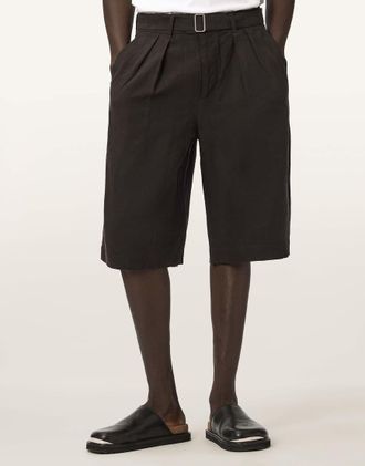 AllSaints Marko - Shorts in Kohlschwarz