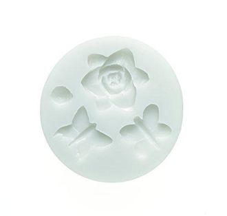 Silikomart Silikomart | Silikonform für Zuckermasse FLOWER BUTTERFLIES, Form für Tortendekorationen, Thema Prinz