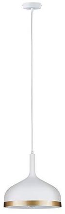 Paulmann 79628 Neordic Embla Pendelleuchte max.1x20W E27 Weiß matt/Gold 230V Metall