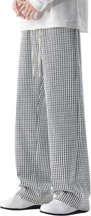 Generic Pantalon de surv&ecirc;tement grand et grand pour homme, coupe d&eacute;contract&eacute;e pour le salon, usage quotidien, cordon de serrage, taille &eacute;lastique, pantalon ch