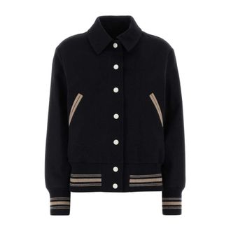Golden Goose Journey Slim Bomber Jacket Ria Textured WV - - Jackets - Damen - Blau - M