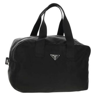 Prada Sac Week-end en Nylon Pre-owned - Femme - Pre-owned - Noir - Taille: ONE Size