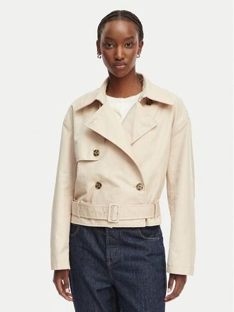 Tommy Jeans Tenchcoat DW0DW22322 Hellbeige Relaxed Fit