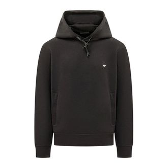 Emporio Armani Homme, Sweatshirts et sweats &agrave; capuche, Noir, Taille: XL Sweat &agrave; capuche avec logo brod&eacute;