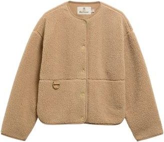 Barbour Veste droite col rond duveteuse