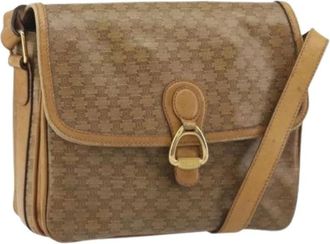 Celine Pre-owned Vintage Macadam Shoulder Bag - Femme - Pre-owned - Brun - Taille: ONE Size